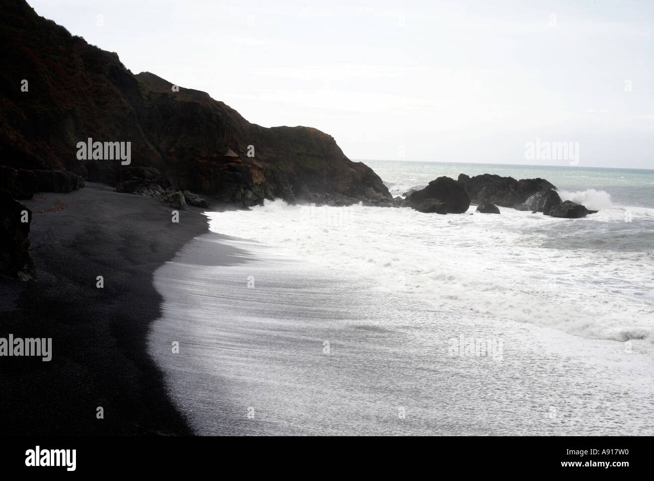 California Grey Beach Stock Photo - Alamy