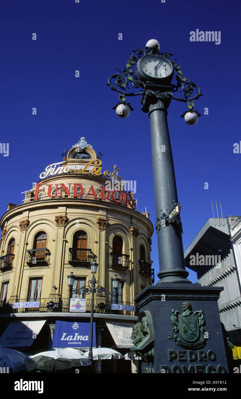 Large clock building Spain Stock Photo - Alamy