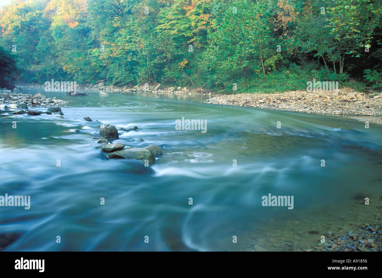 Fall colors along the Middle Fork of the Vermilion River a National ...