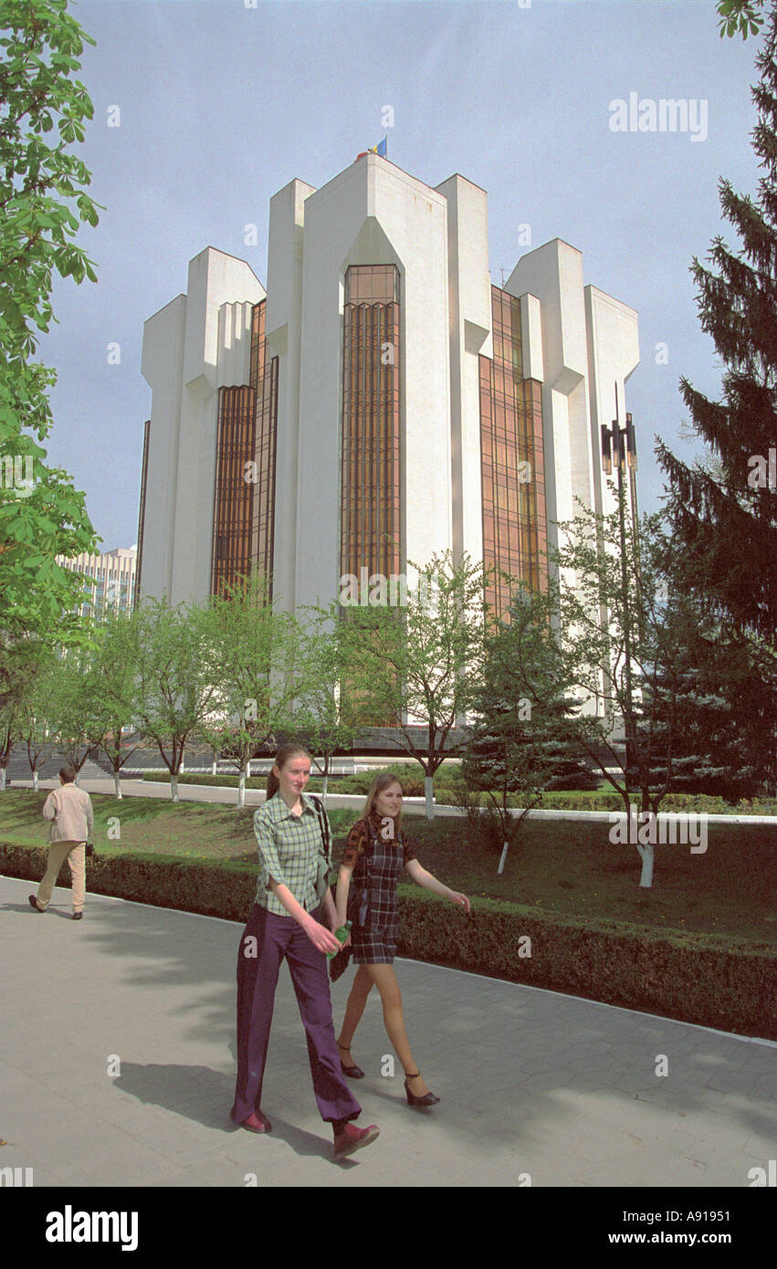 The presidential administration building in Chisinau, capital of the ...