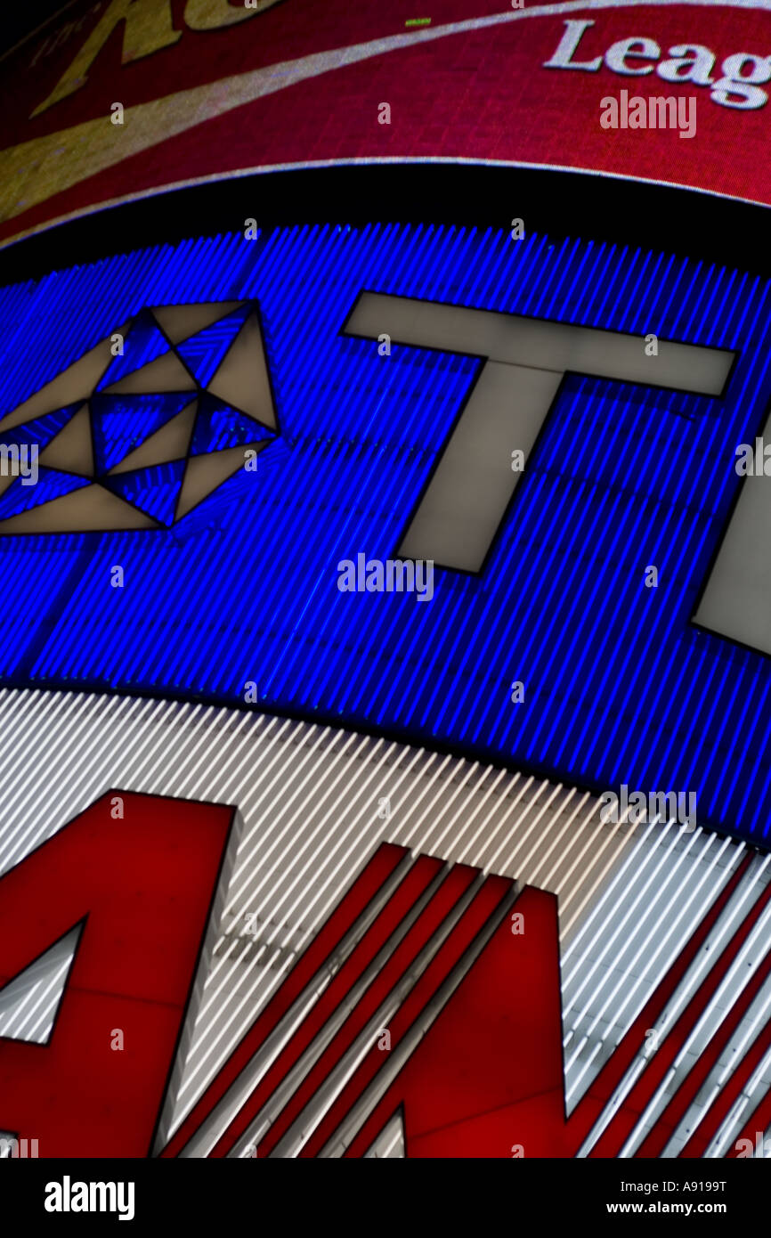 Neon sign in Piccadilly square London UK Stock Photo - Alamy