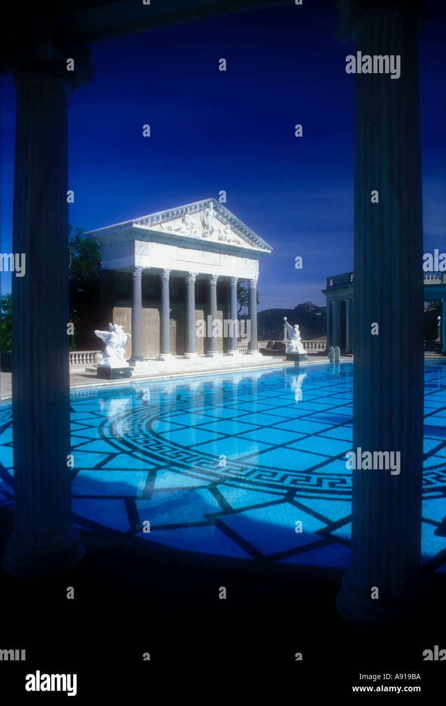 The Roman Pool at Hearst Castle San Simeon California USA Stock Photo ...