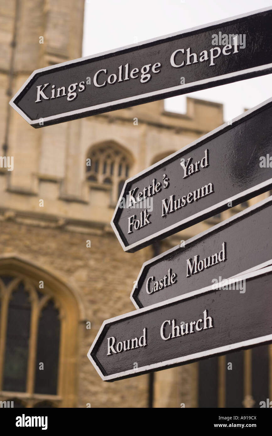 Street signs in Cambridge England UK Stock Photo - Alamy