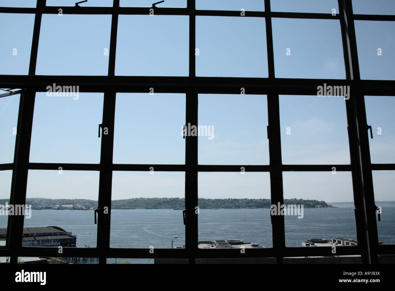 Windows Overlooking Ocean Stock Photo - Alamy