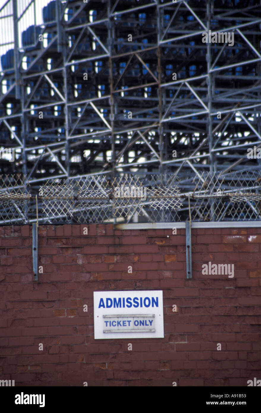 View of the Gene Kelly Stand Manchester City Football Club Maine Road ...