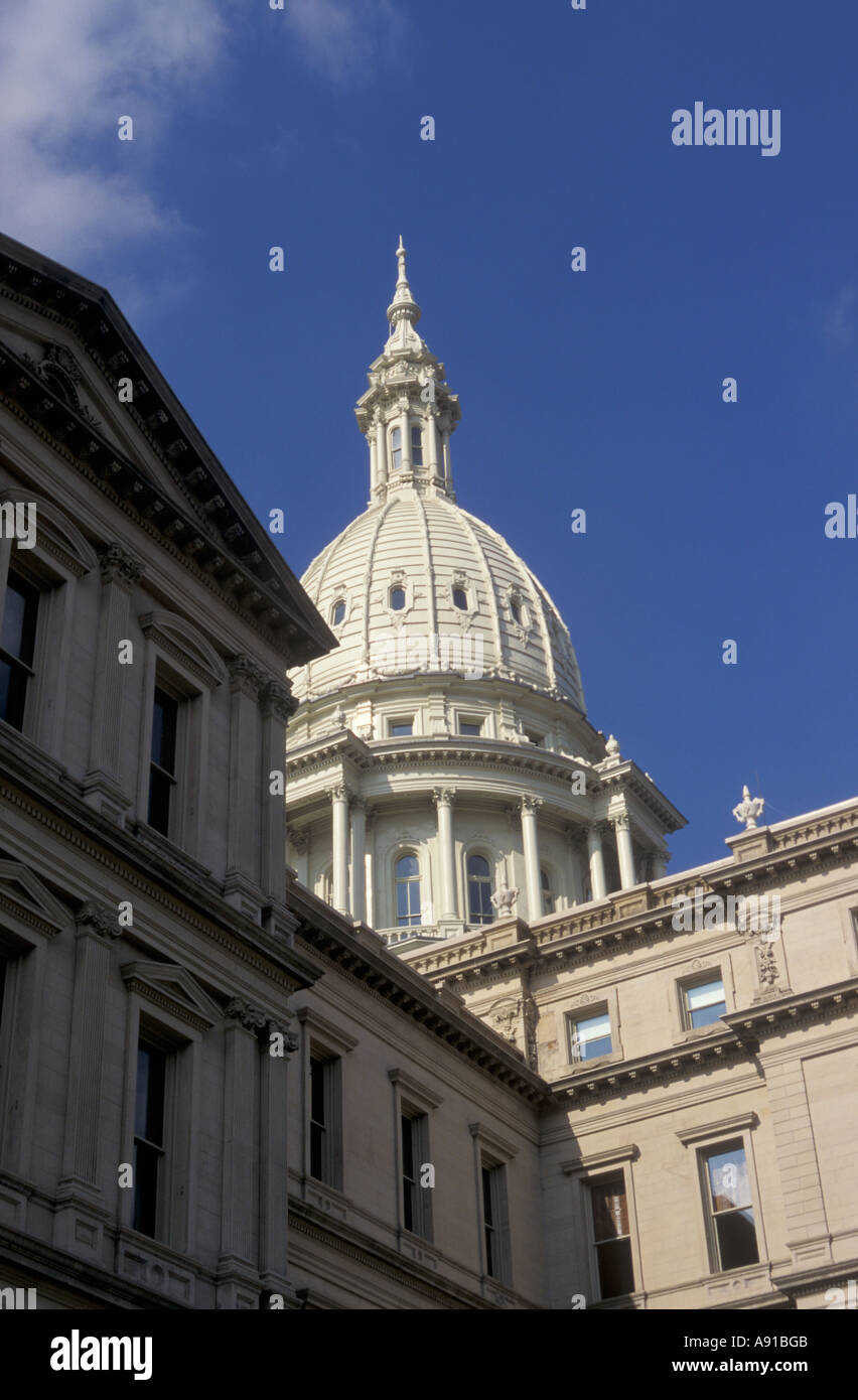 Lansing Michigan The Michigan state capitol building Stock Photo - Alamy