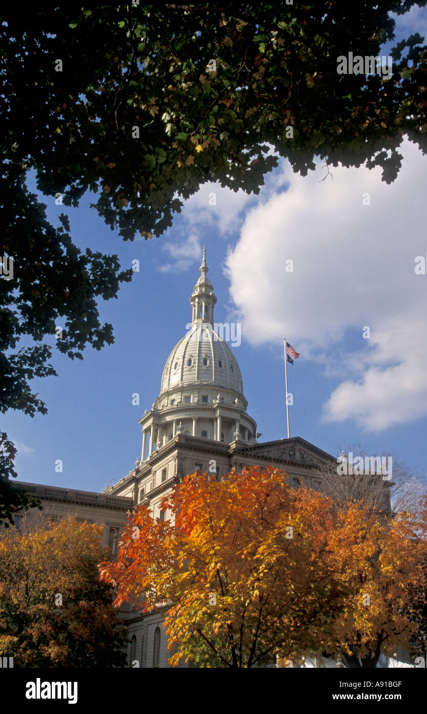 Michigan state capitol building hi-res stock photography and images - Alamy