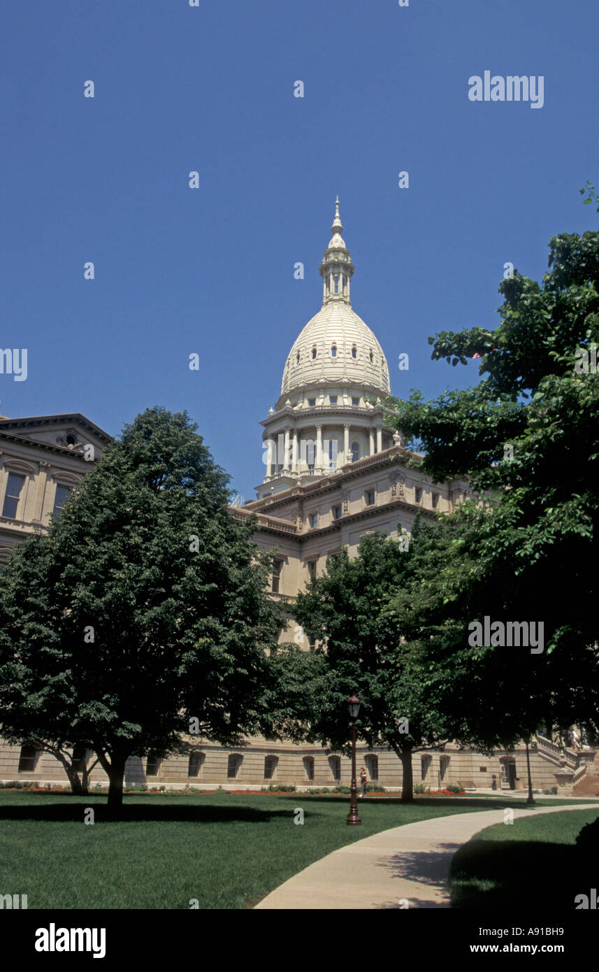 Michigan state capitol building hi-res stock photography and images - Alamy