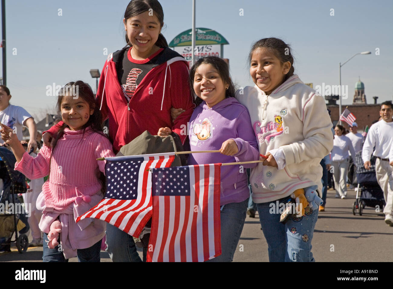 March for Immigrants Rights Stock Photo - Alamy
