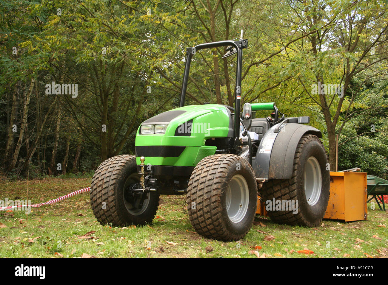 A green tractor Stock Photo - Alamy