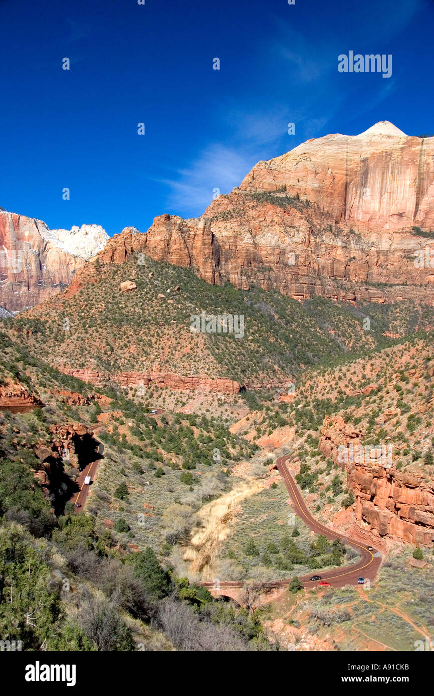 Switchback road in zion national hi-res stock photography and images ...