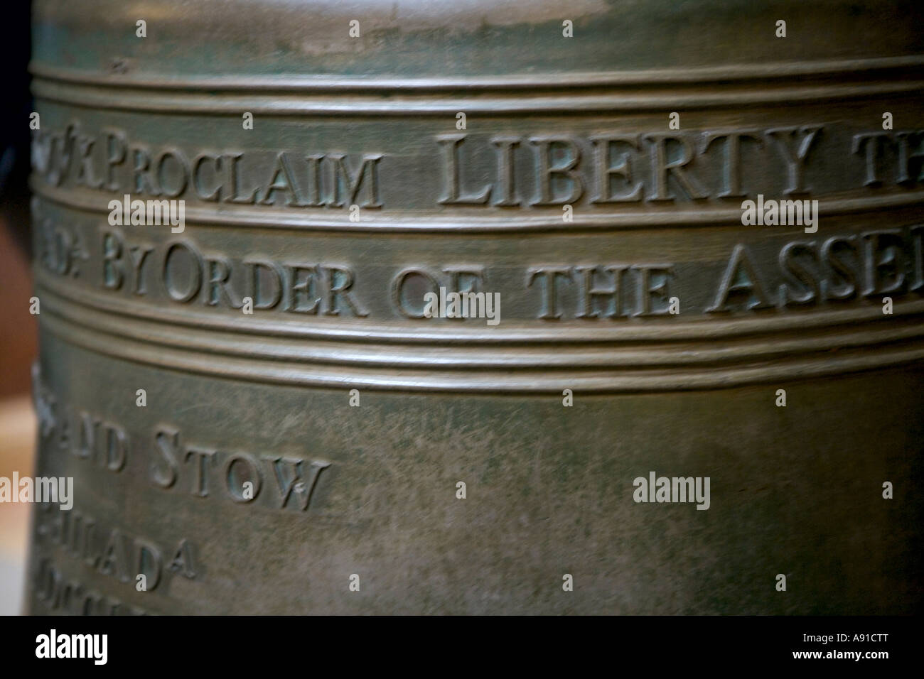 Liberty bell replica in Wisconsin state capital Stock Photo - Alamy