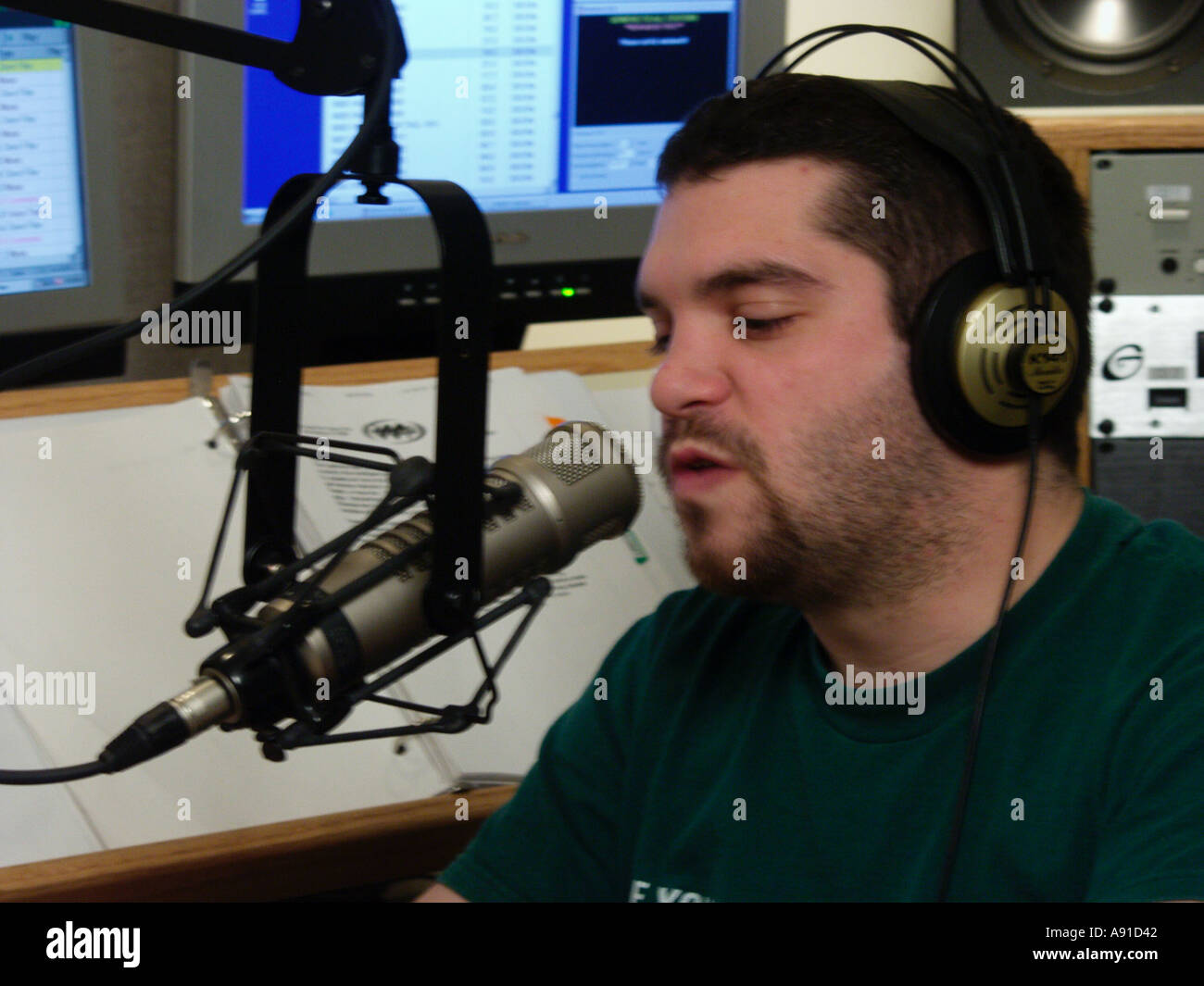 Radio Disc Jockey Stock Photo - Alamy