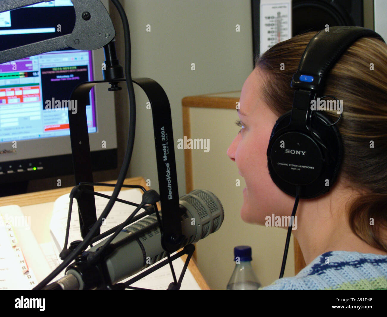 Radio Disc Jockey Stock Photo - Alamy