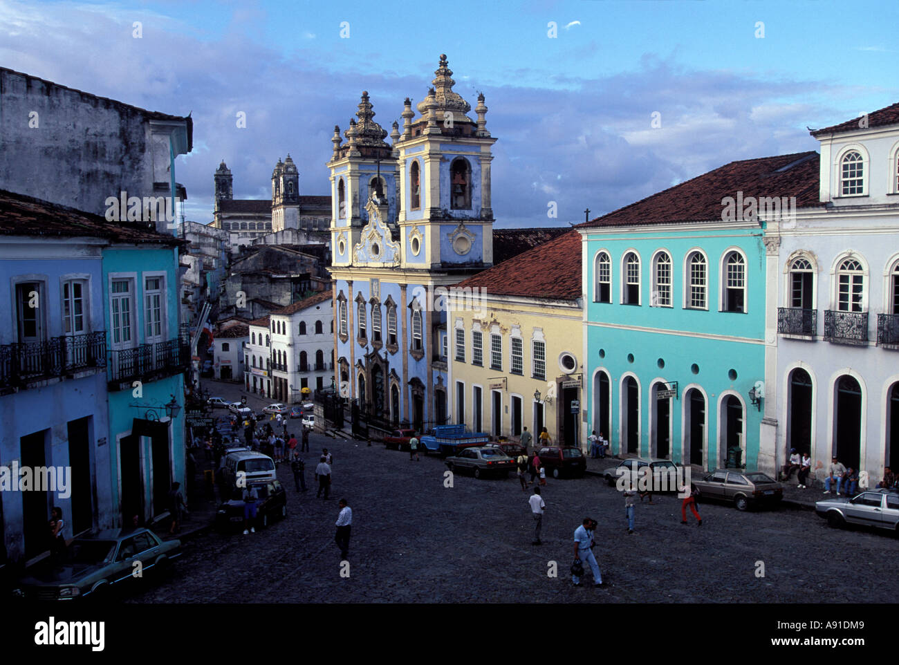 BRAZIL: Salvador da Bahia. Portuguese colonial architecture, Pelourinho ...