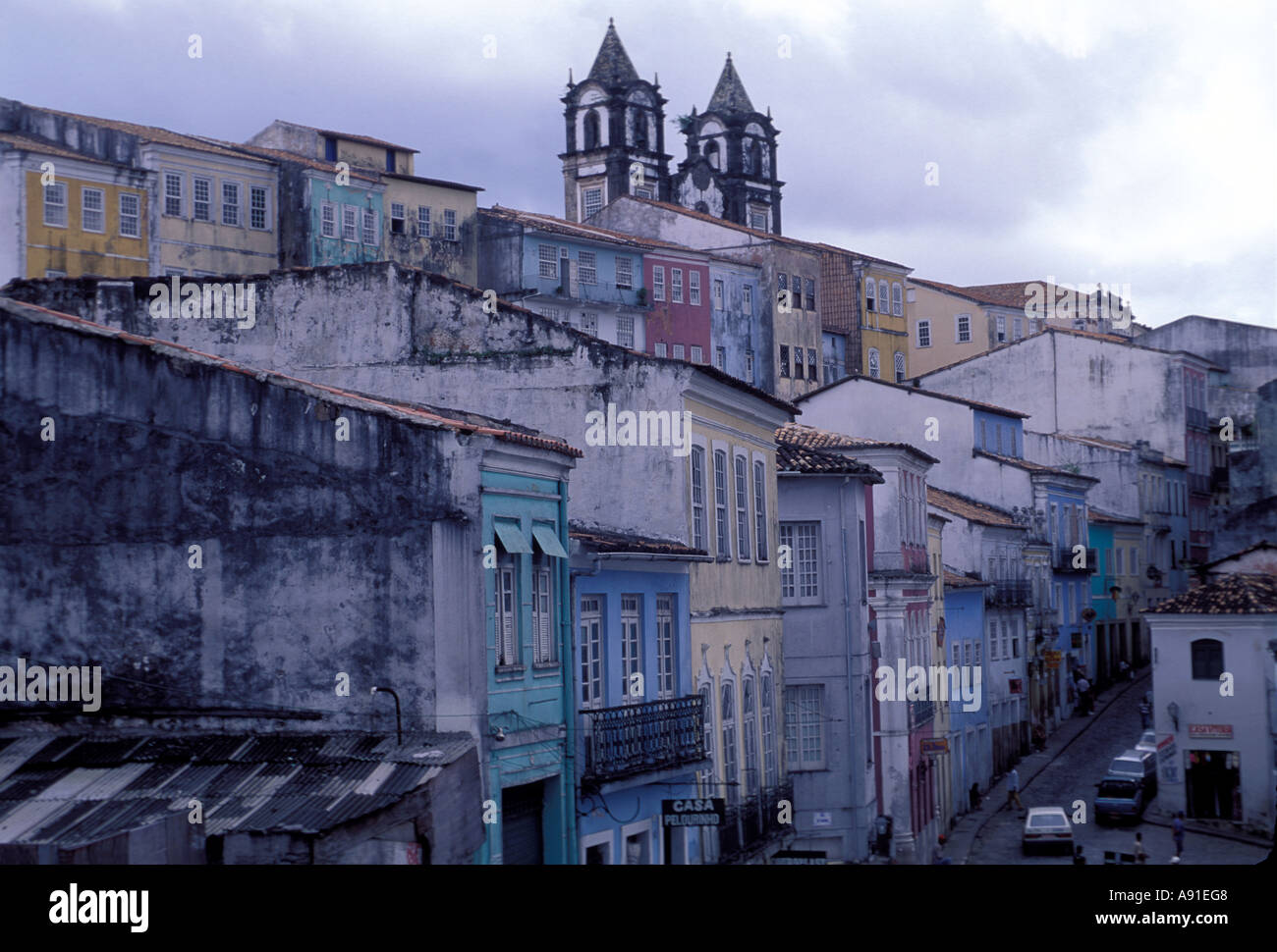 Salvador da bahia portuguese colonial architecture hi-res stock ...