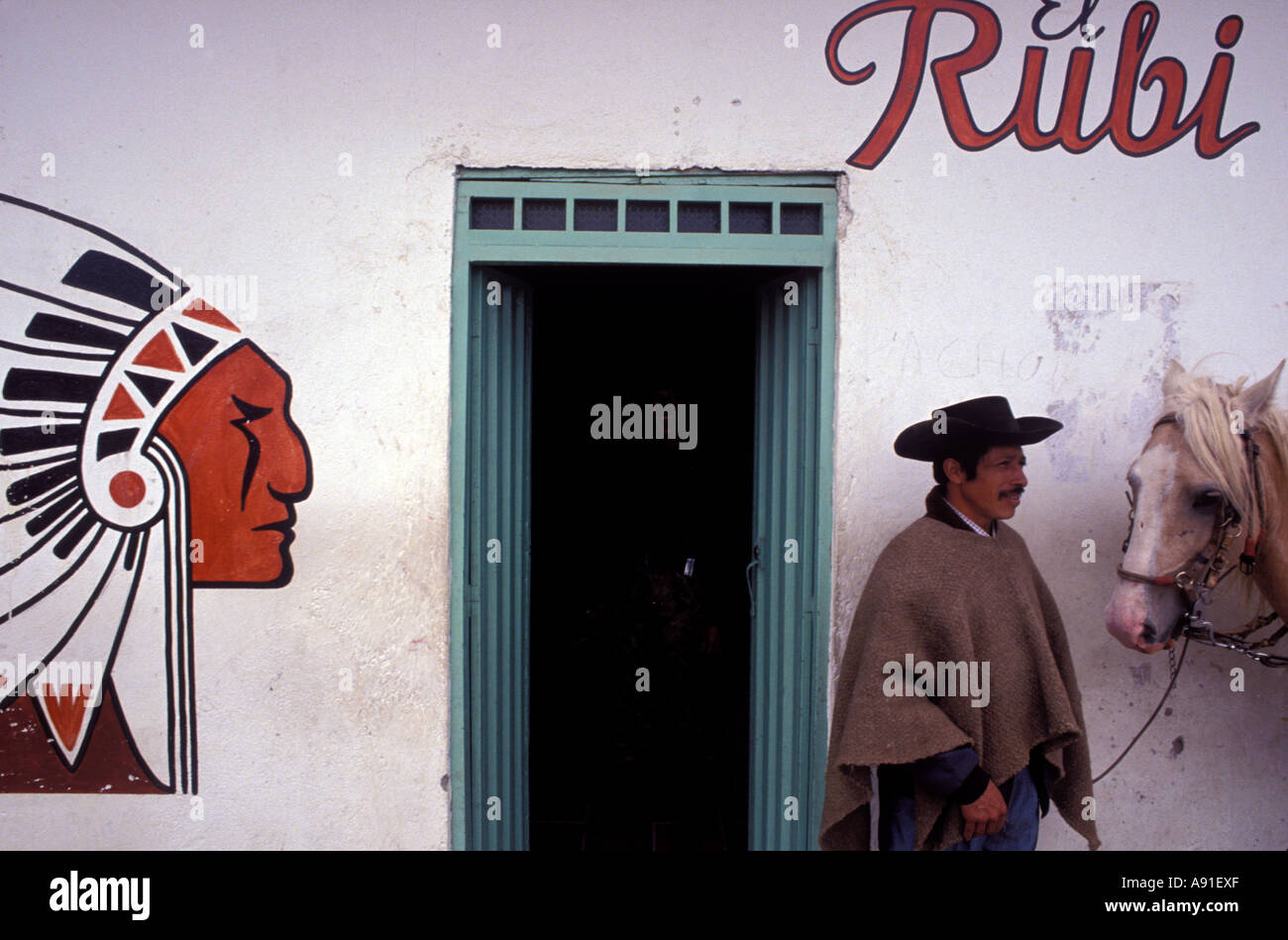 COLOMBIA: Cowboys and Indians Stock Photo - Alamy