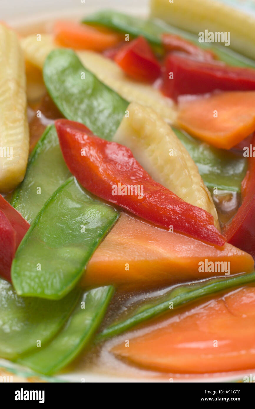 chinese style stir fried mixed vegetables Stock Photo - Alamy
