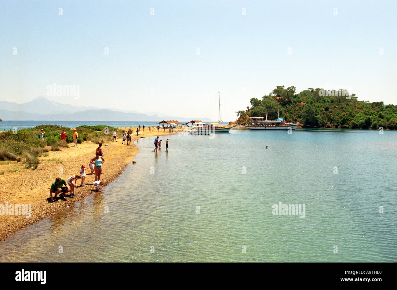 Flat Island in Turkey Stock Photo - Alamy