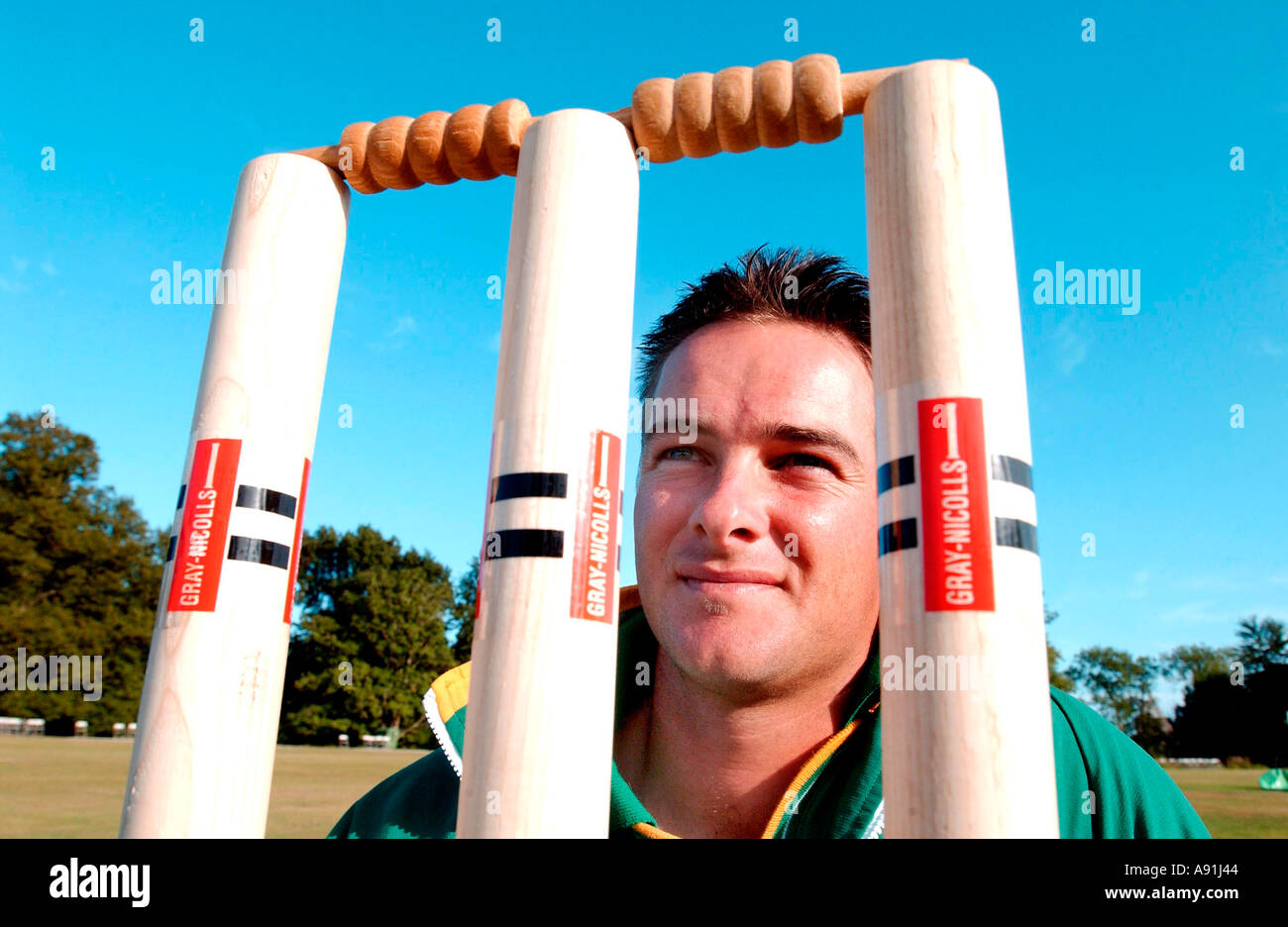 Cricketer Mark Boucher Stock Photo - Alamy
