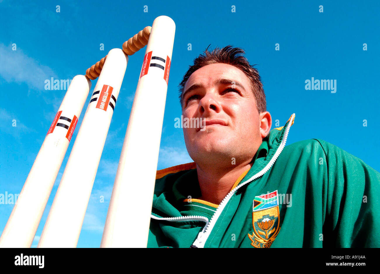 Cricketer Mark Boucher Stock Photo - Alamy