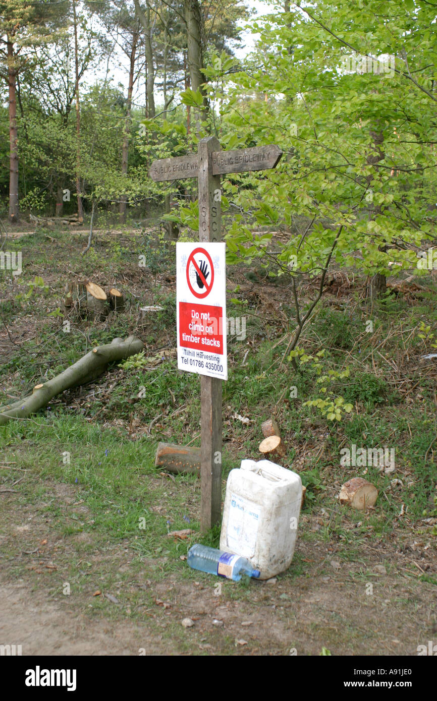 Notice of tree felling hi-res stock photography and images - Alamy