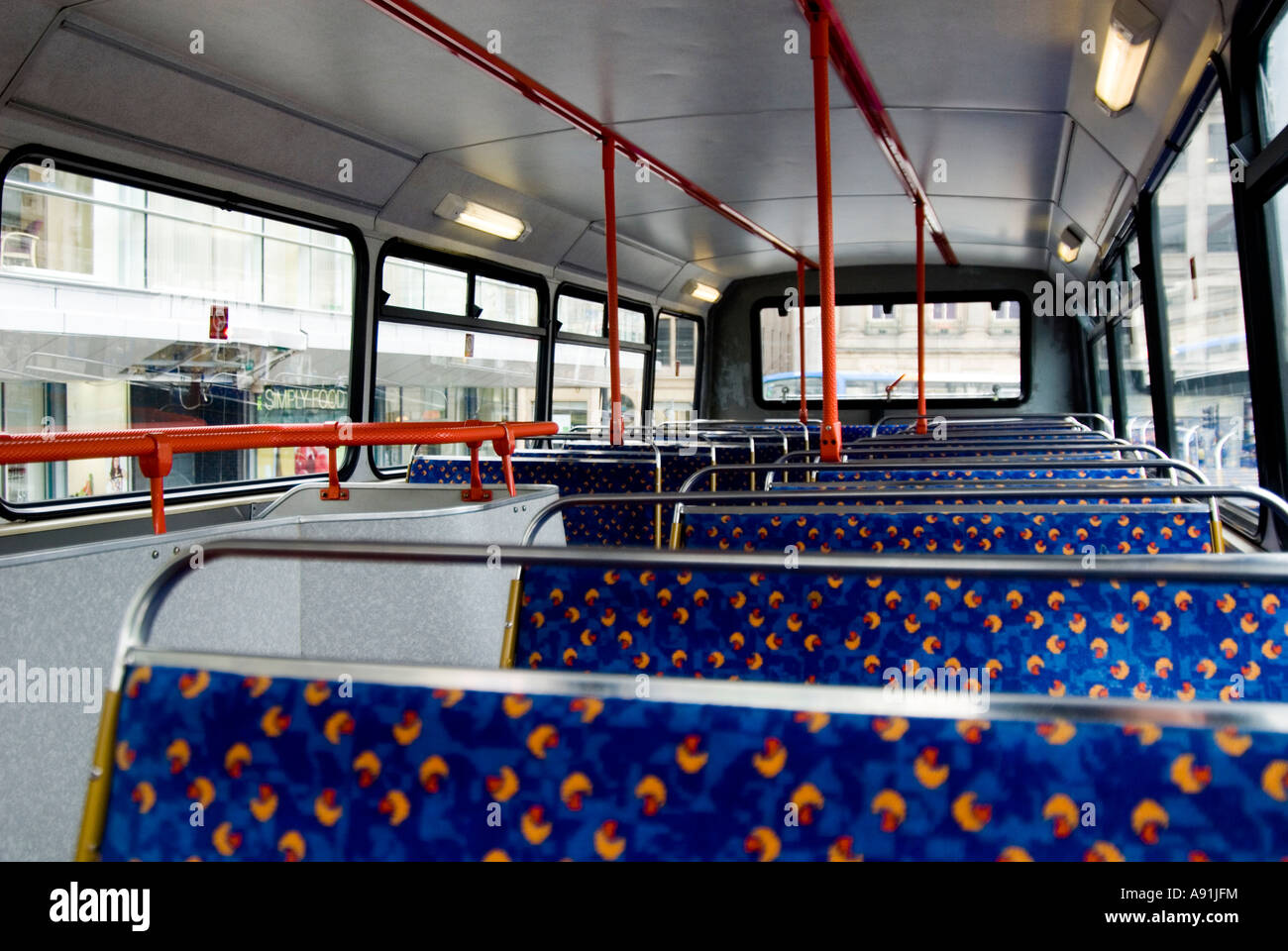 Seats in the bus Stock Photo - Alamy