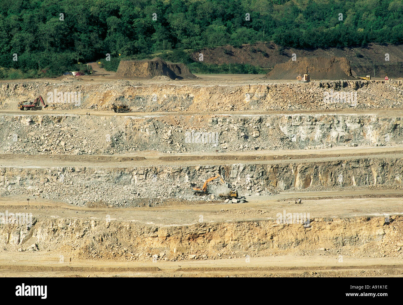 Limestone Quary mine for Cement Plant near Nagpur in Maharashtra India ...