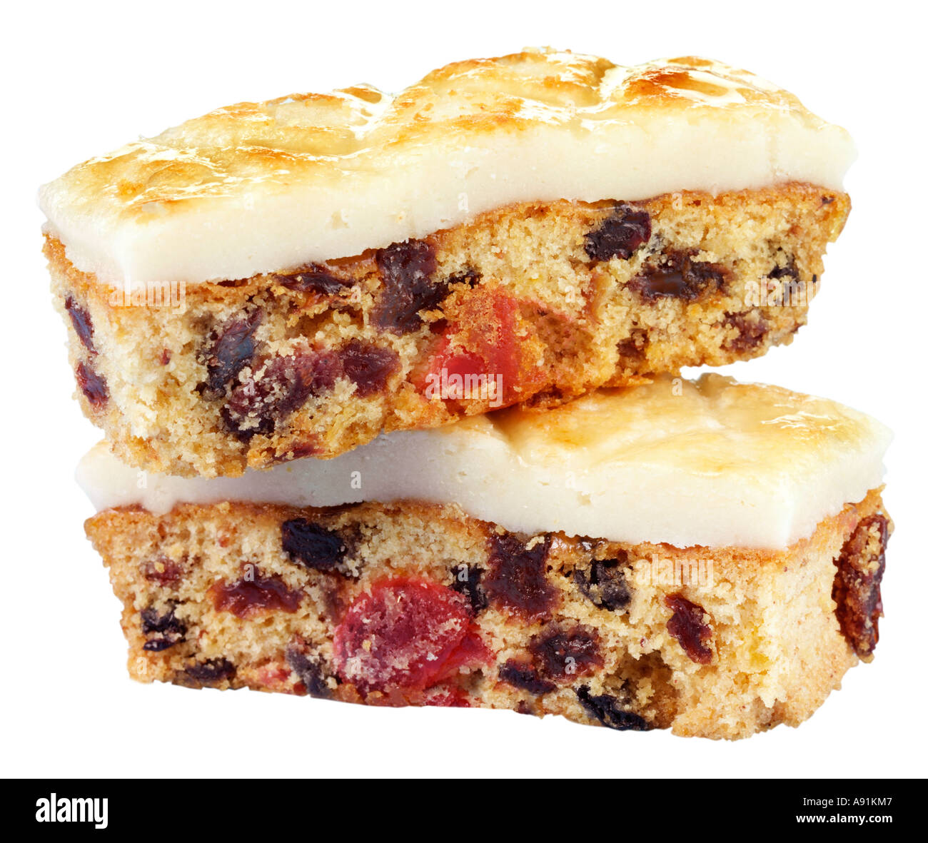 EASTER SIMNEL CAKE SLICES CUT OUT Stock Photo - Alamy