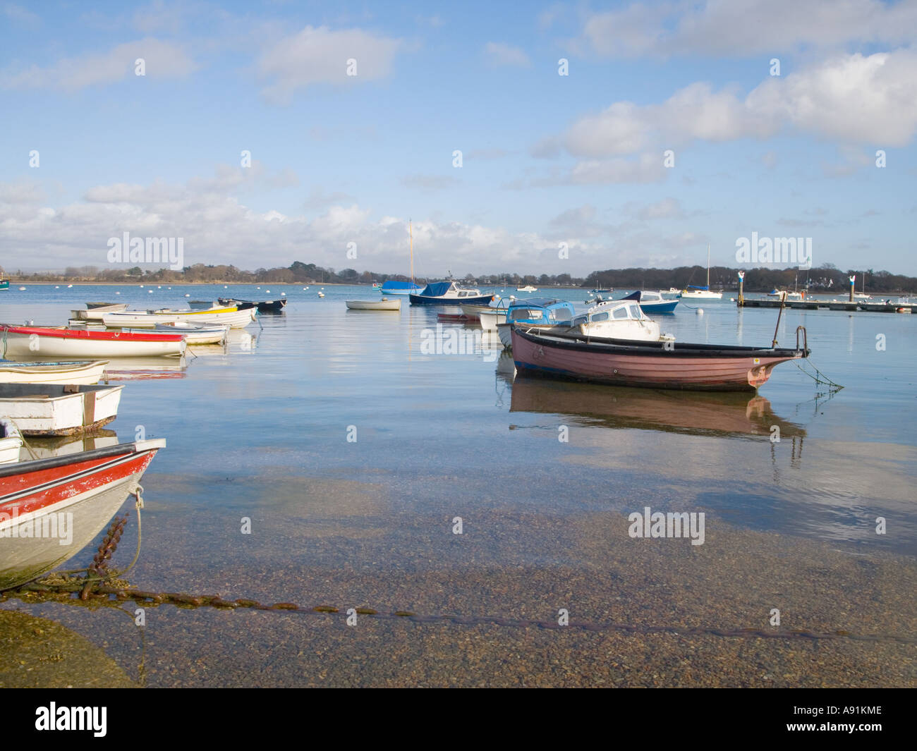 boats at itchenor Stock Photo - Alamy