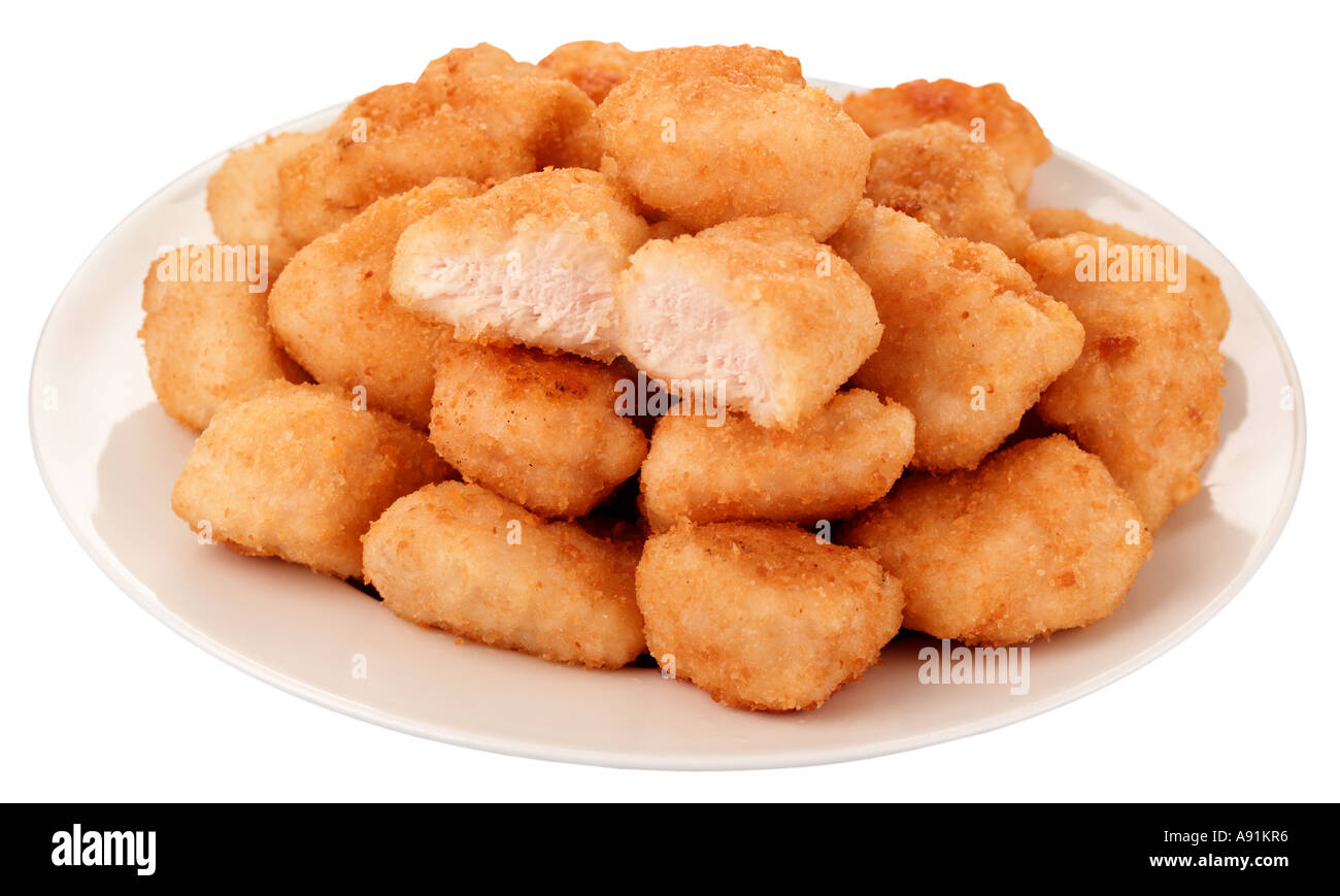 CHICKEN NUGGETS CUT OUT Stock Photo - Alamy
