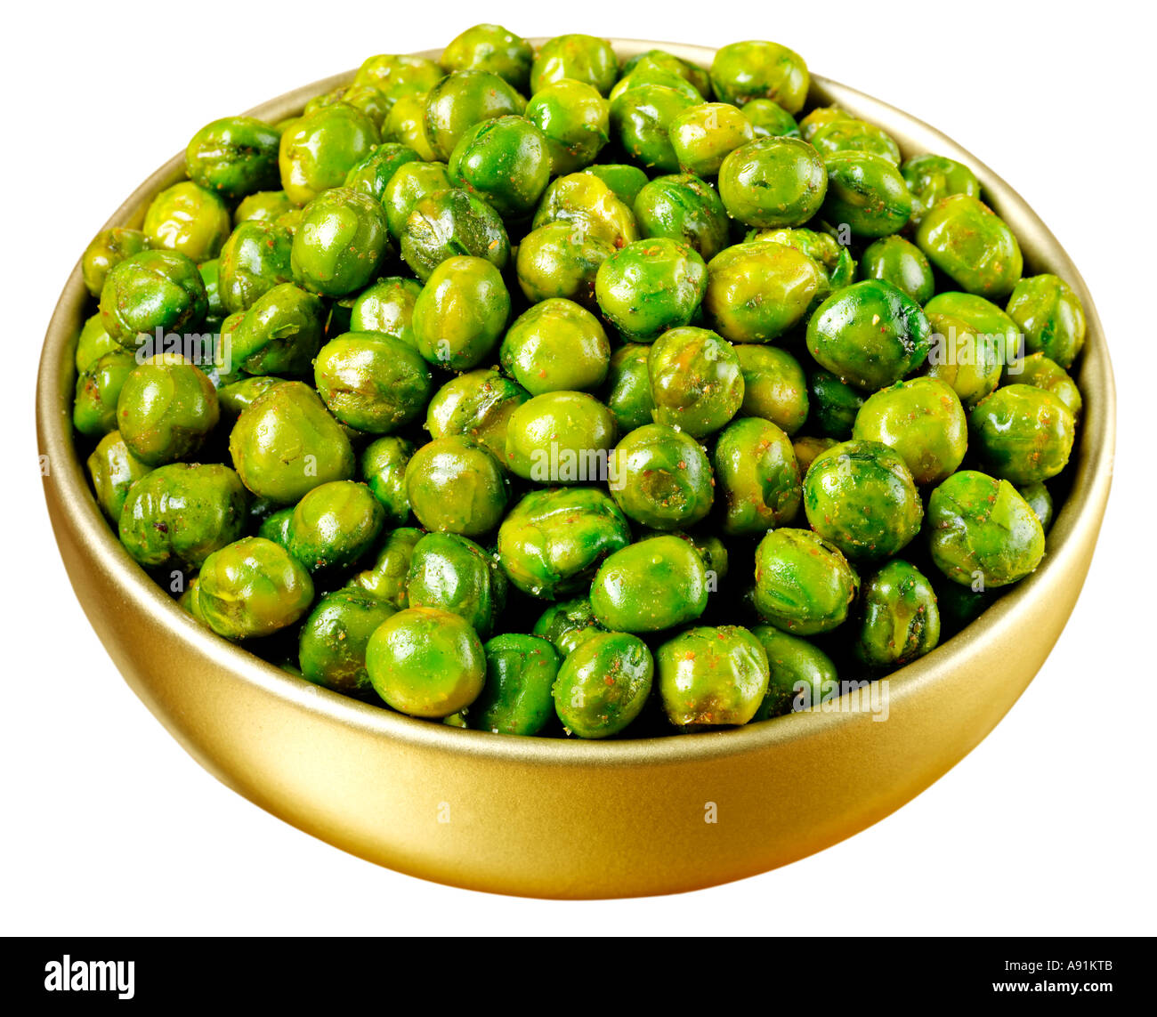INDIAN SNACK SPICY GREEN PEAS CUT OUT Stock Photo - Alamy