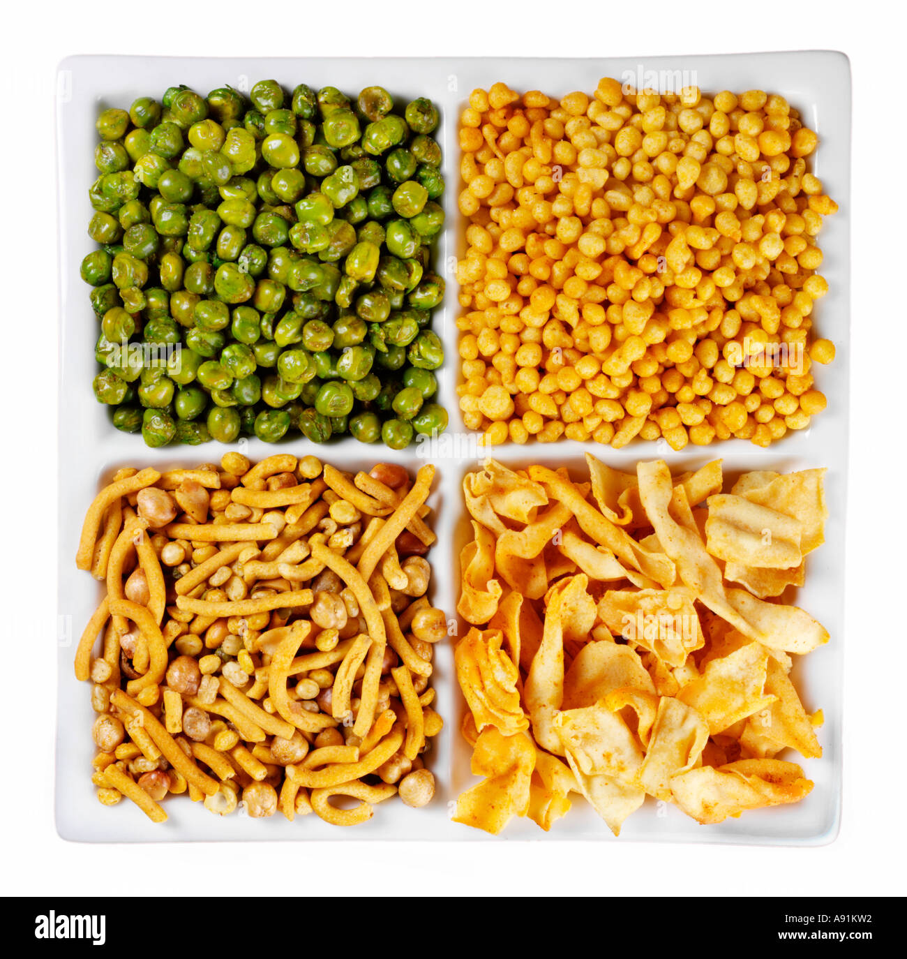 INDIAN SNACK SELECTION CUT OUT Stock Photo - Alamy