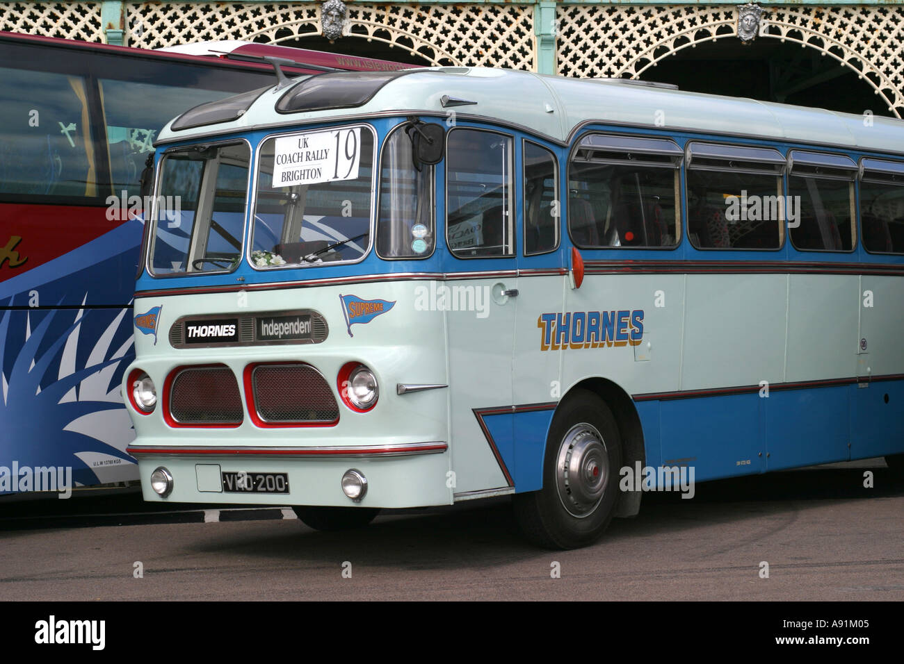 Brighton UK Coach Rally April 2005 Stock Photo - Alamy