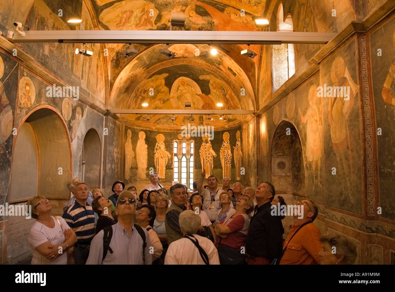 Guide describing paintings in Parecclesion, Chora Monastery Istanbul ...