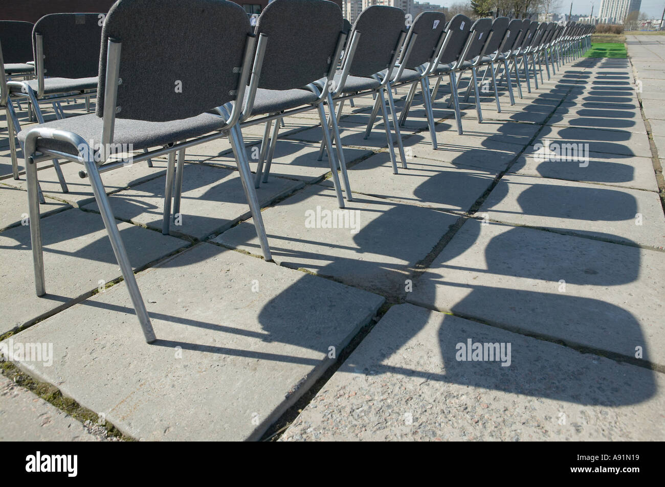 chairs and shadows Stock Photo - Alamy