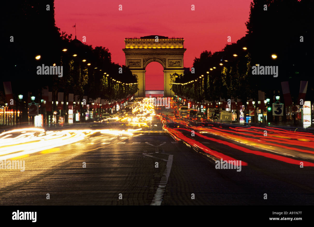 Champs Elysees Paris France Stock Photo - Alamy