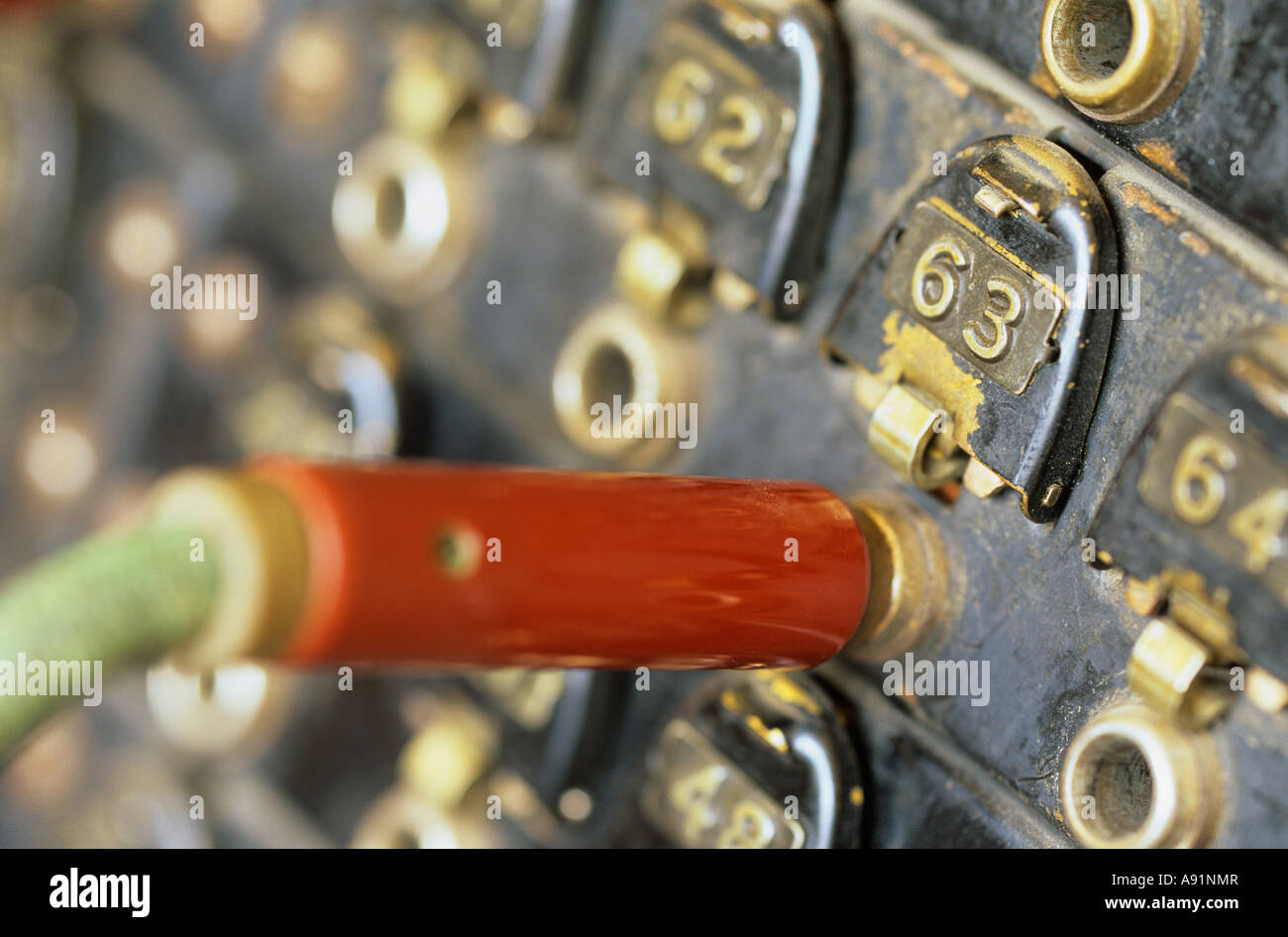 Vintage Telephone Switchboard Stock Photo - Alamy