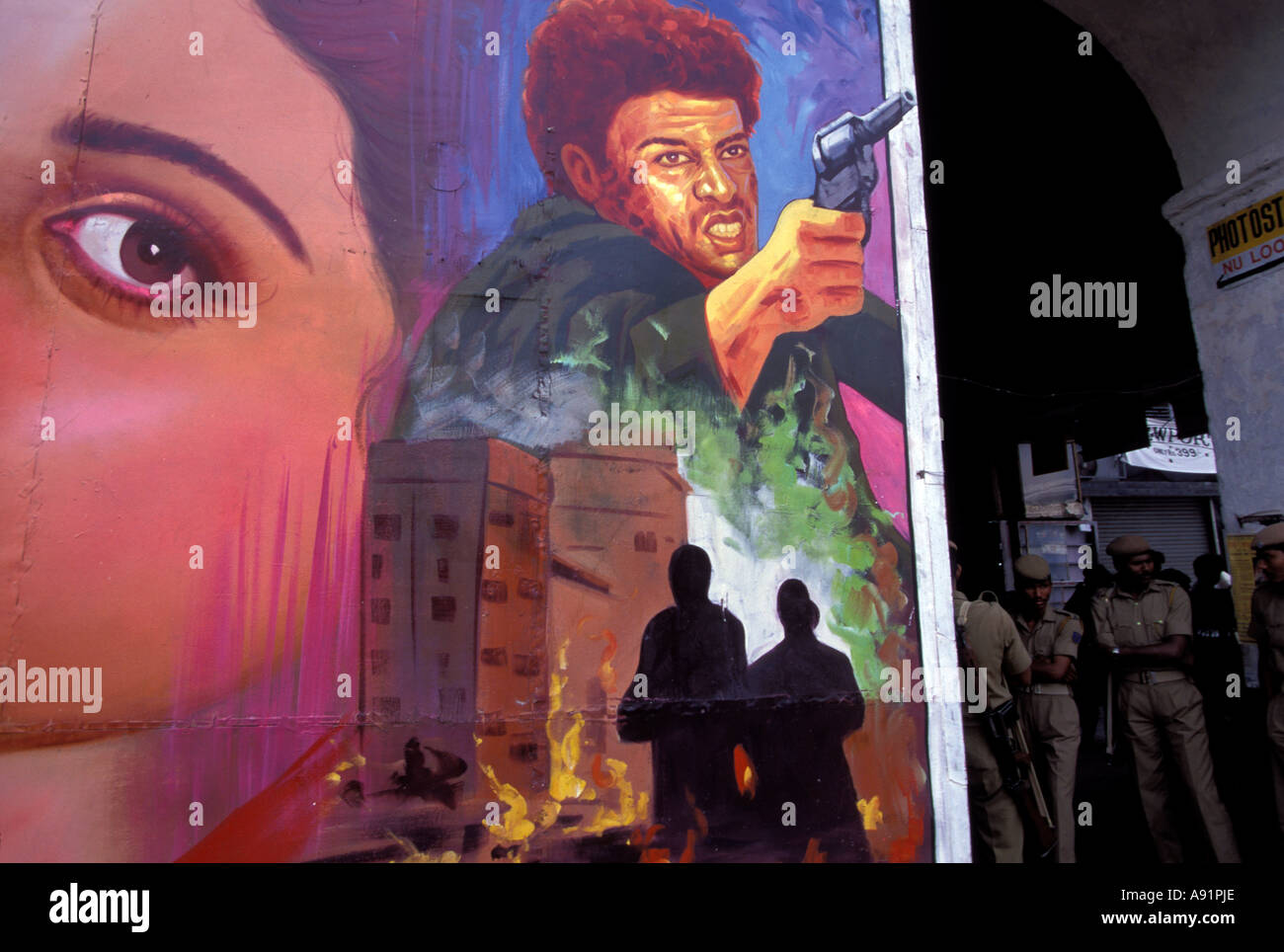 Delhi cinema hording at connaught circus hi-res stock photography and ...