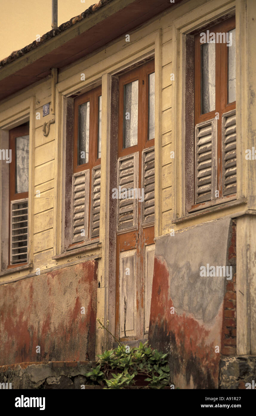 Caribbean, French West Indies, Martinique; Les Trois, Ilets Town ...