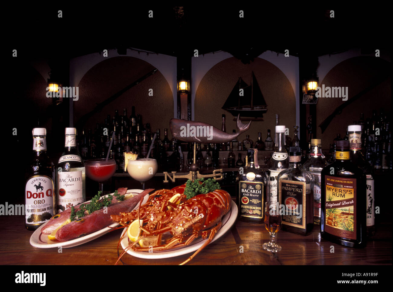 Puerto Rico, traditional food in Puerto Rico: lobster, fish, and rum ...