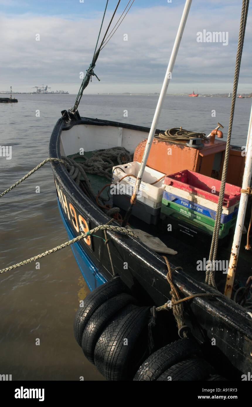 Bow of a trawler Harwich Essex England Stock Photo - Alamy
