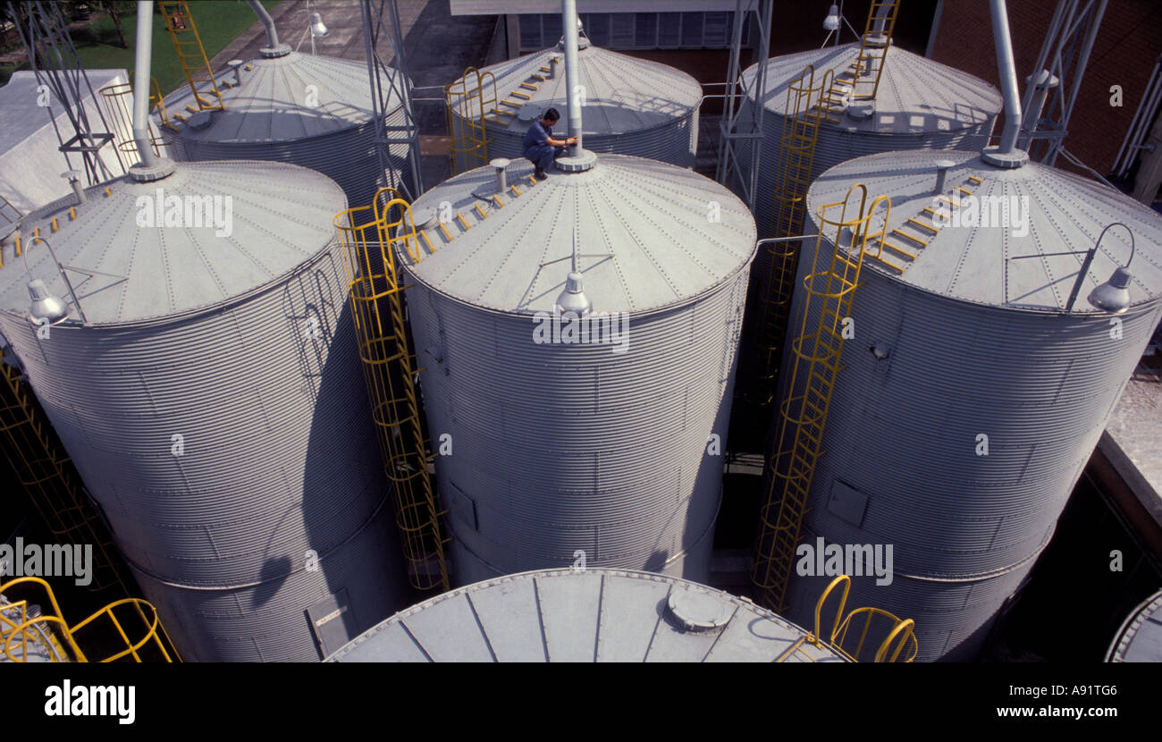 Colombia coffee storage tanks hi-res stock photography and images - Alamy