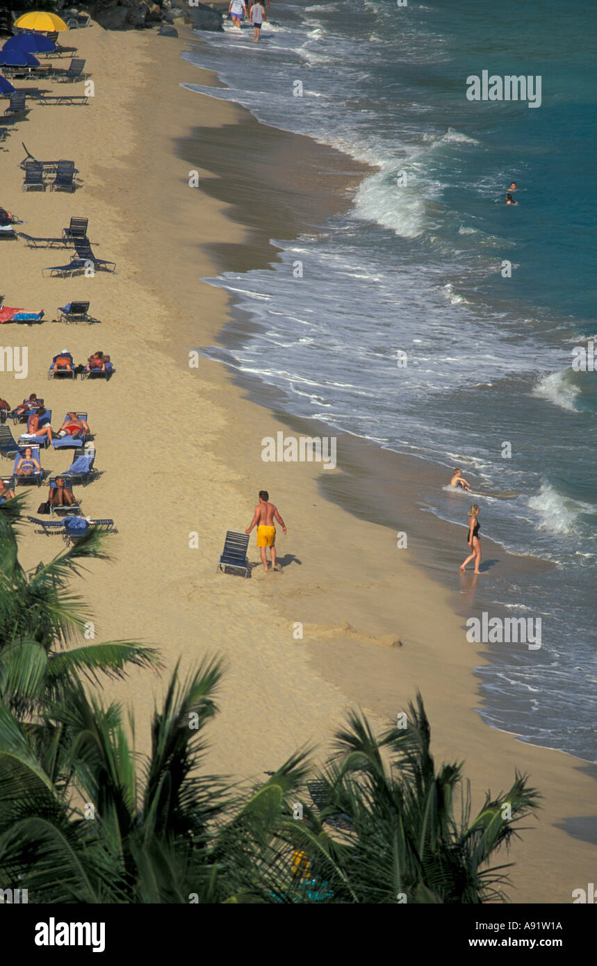 Caribbean, St. Thomas. Morning Star Beach Stock Photo - Alamy