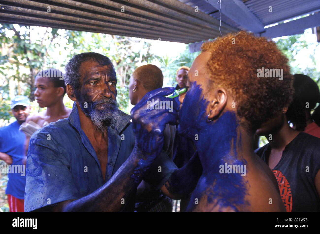 Tobago carnival blue hi-res stock photography and images - Alamy