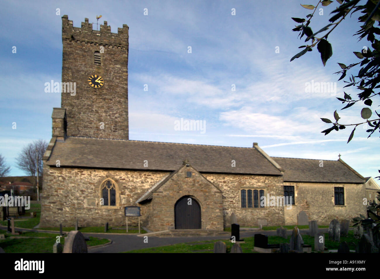 St Illtyd s Church Pembrey Carmarthenshire Stock Photo - Alamy