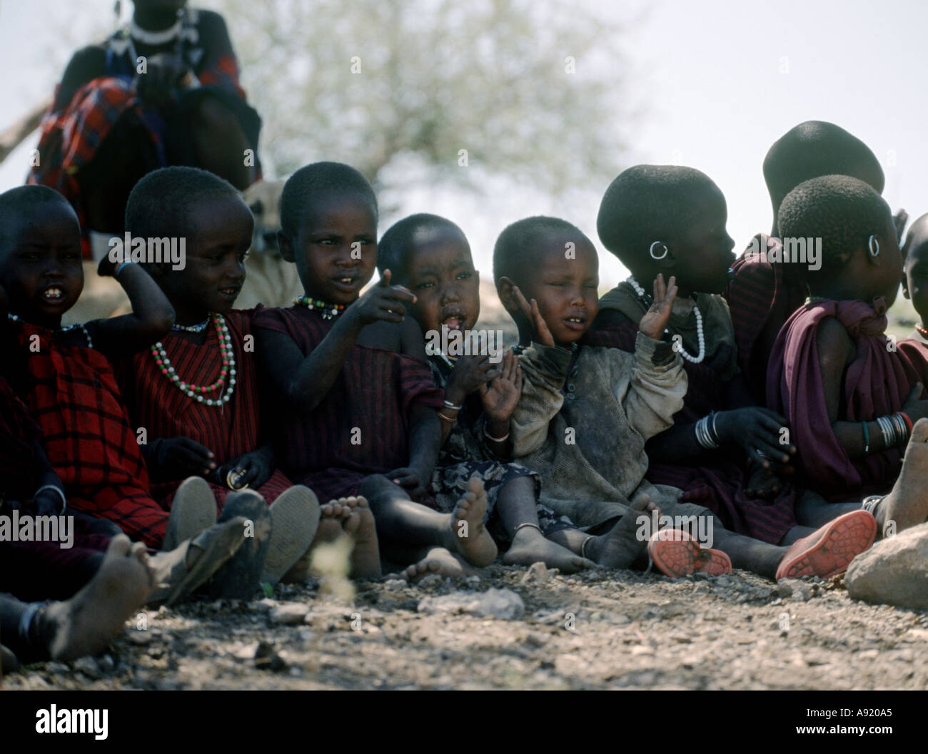 Masai Children Tanzania Stock Photo - Alamy