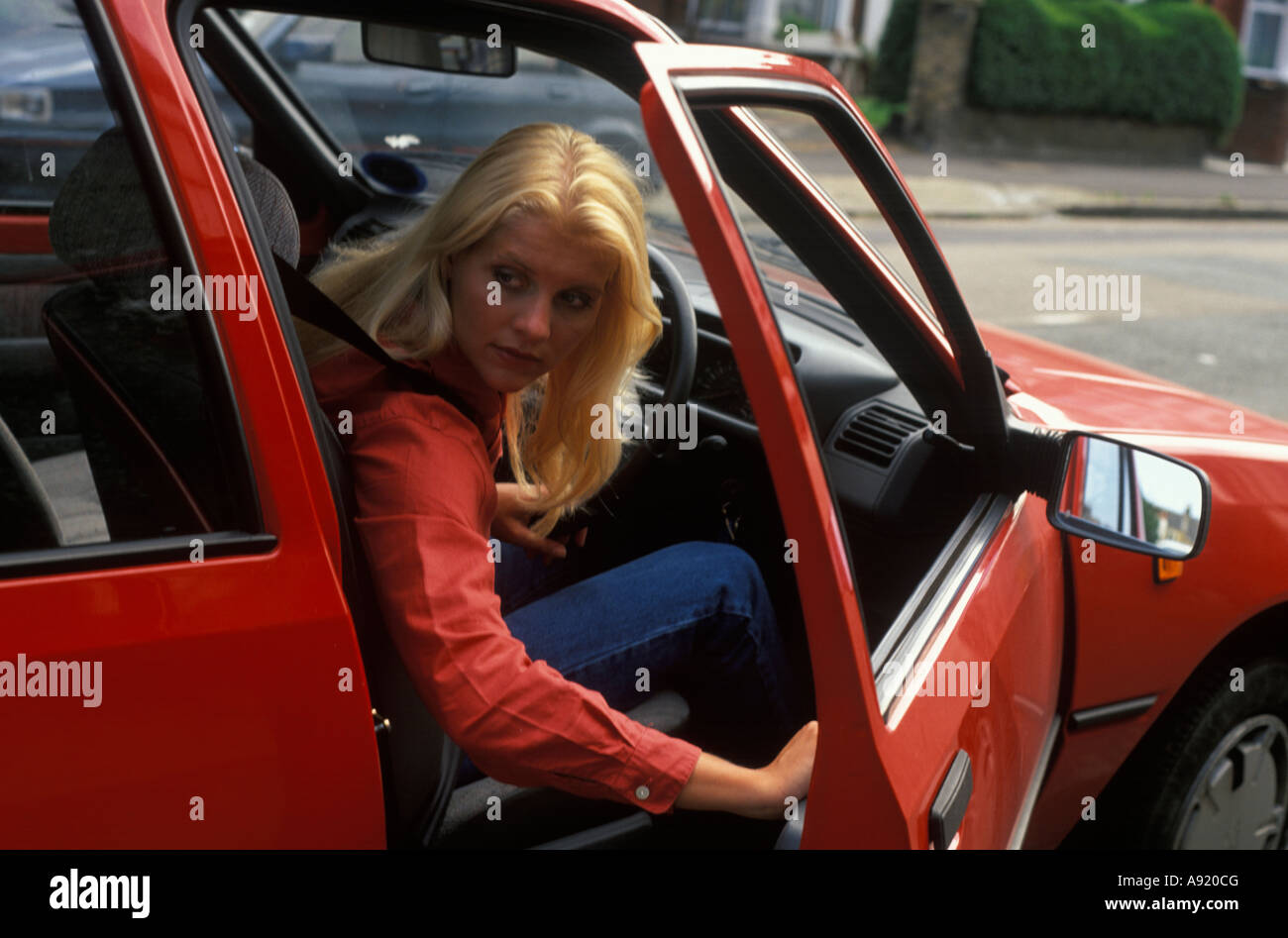 Female reversing hi-res stock photography and images - Alamy