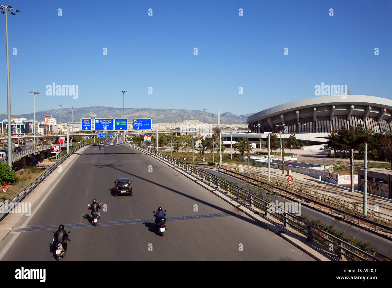 Athens motorway hi-res stock photography and images - Alamy