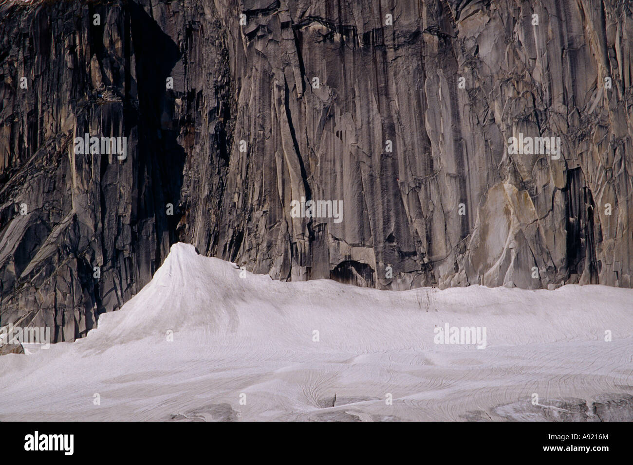 climbers approaching Snowpatch Spire Bugaboos British Columbia Canada ...